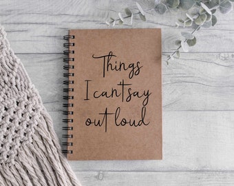 Things I Can't Say Out Loud Book - Etsy