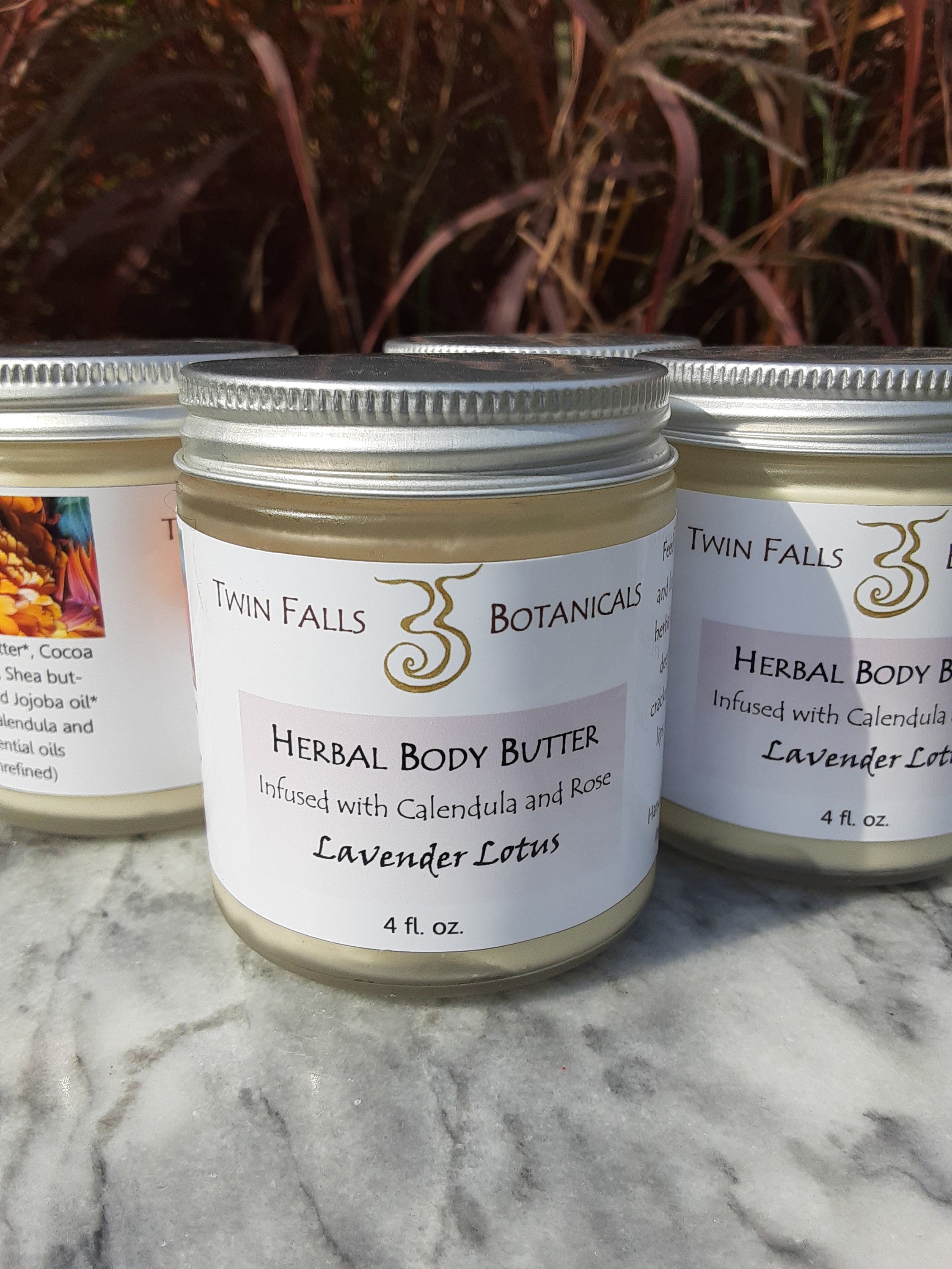 Organic Herbal Body Butter Face and Body Cream, with Rosehip seed oil ...