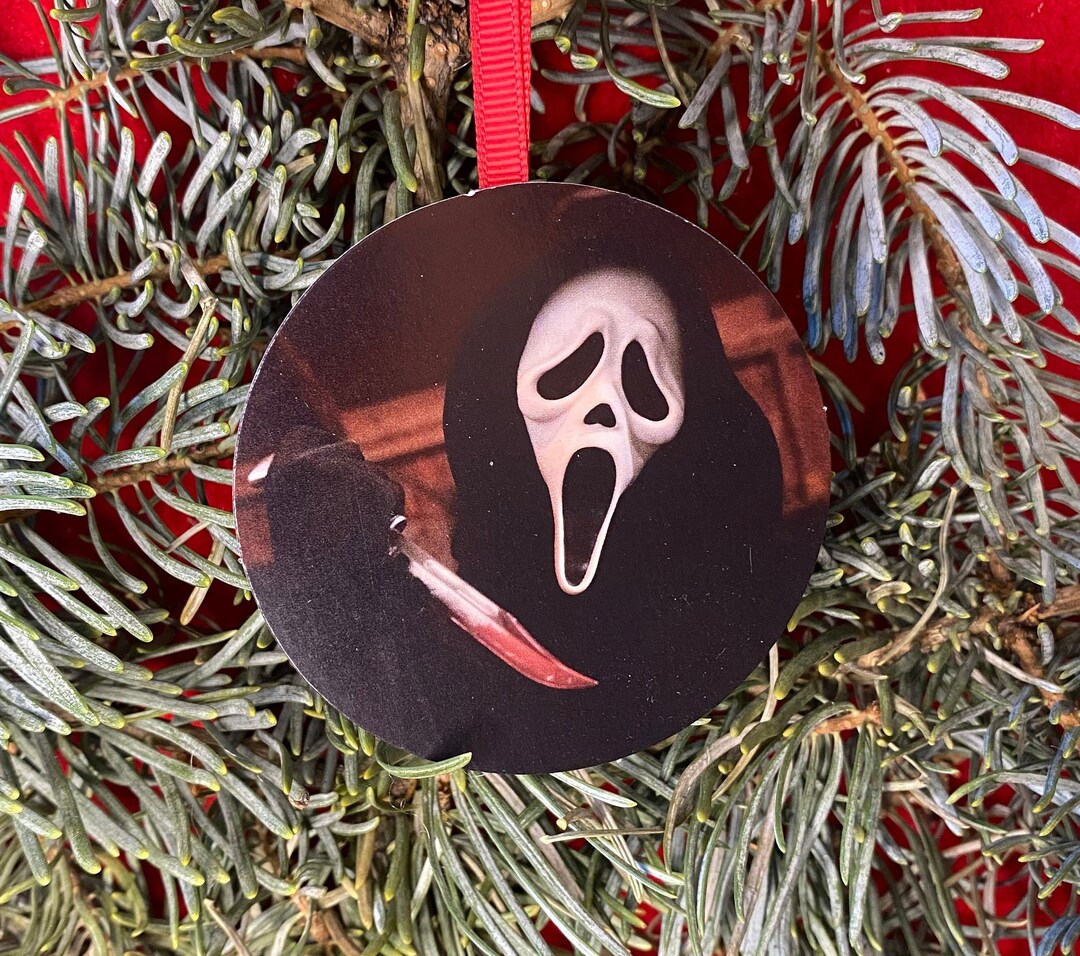 Ghostface Scream Halloween Tree Ornament Holiday Gothic Gift Exchange ...