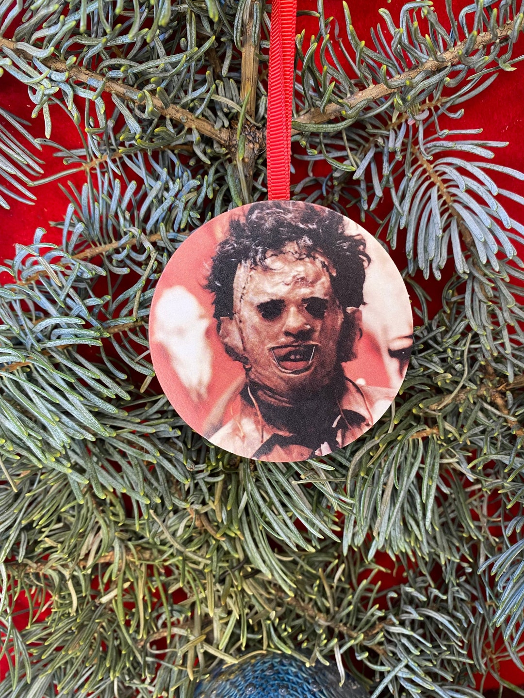 Leatherface Texas Chainsaw Massacre Halloween Tree Ornament Gothic Gift ...