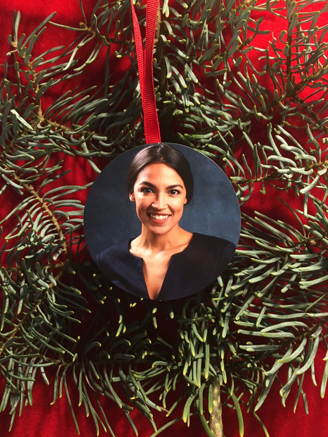 Alexandria Ocasio-cortez AOC Christmas Tree Ornament Holiday Gift ...