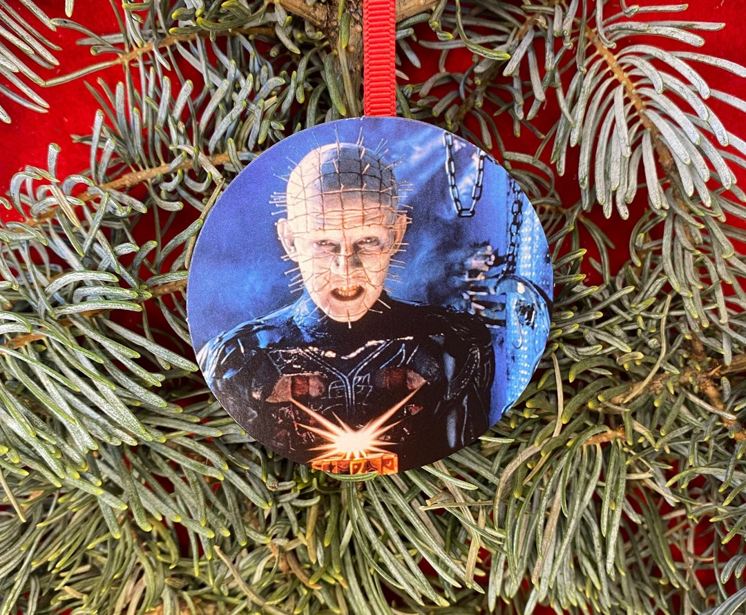 Pinhead Hellraiser Halloween Tree Ornament Holiday Gothic Gift Exchange ...