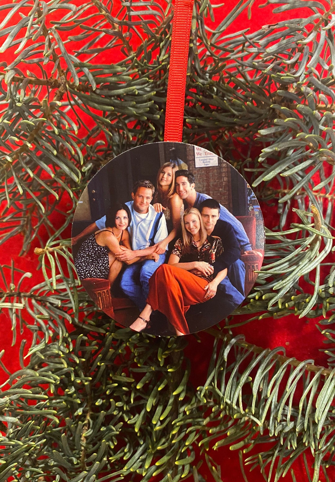 Friends Cast Christmas Tree Ornament Holiday Gift Exchange Stocking ...