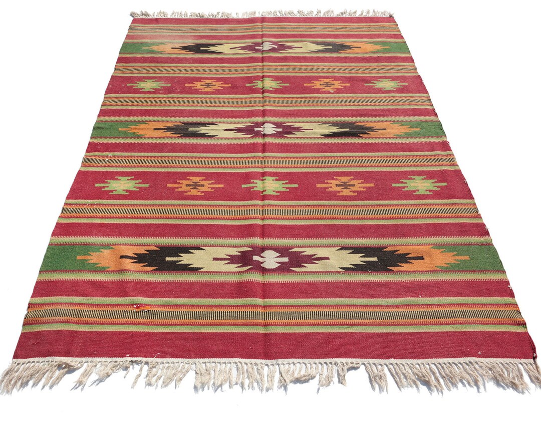 Turkish Aztec Rug Geometric Pattern - Etsy