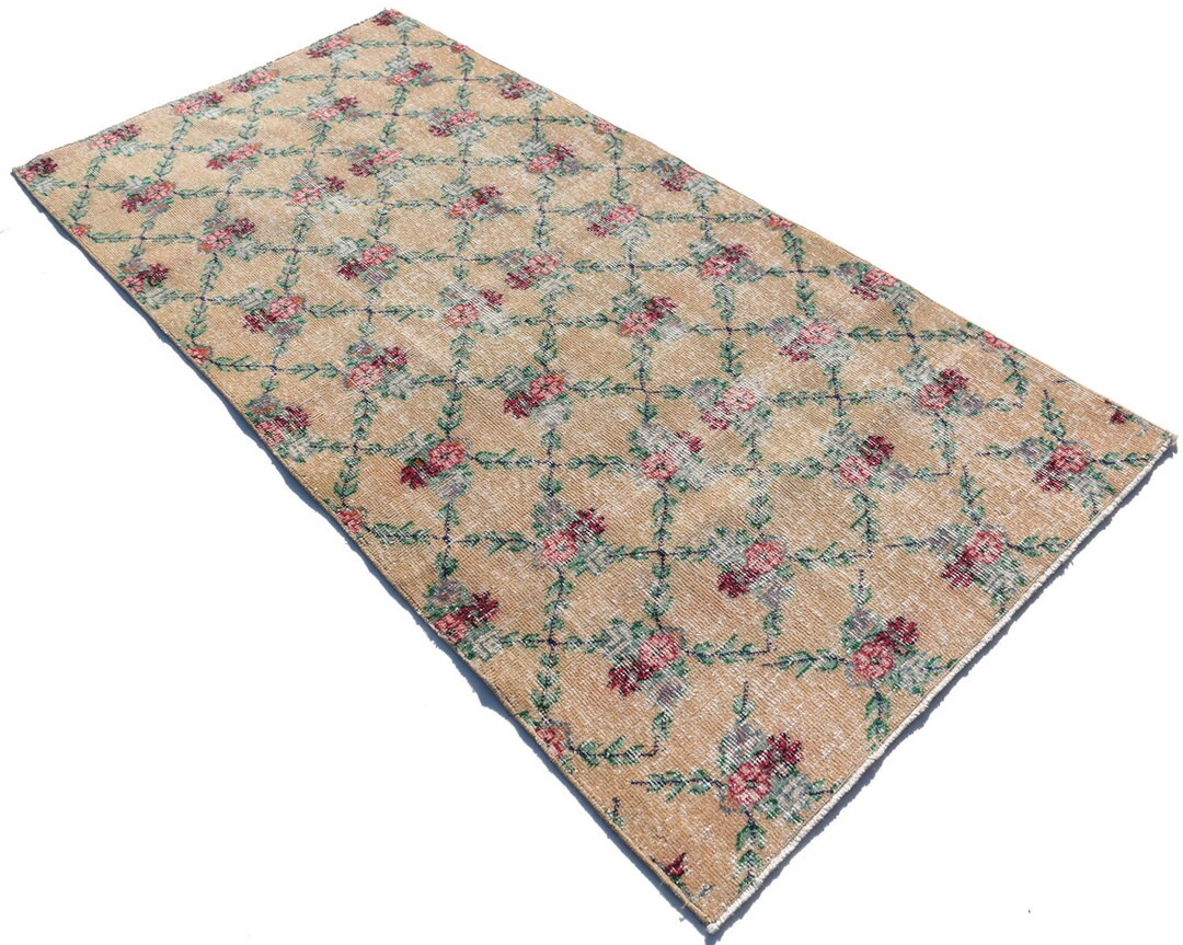 3x6 Runner Rug,turkish Vintage Area Rug, Kitchen Rug,bedroom Rug ...