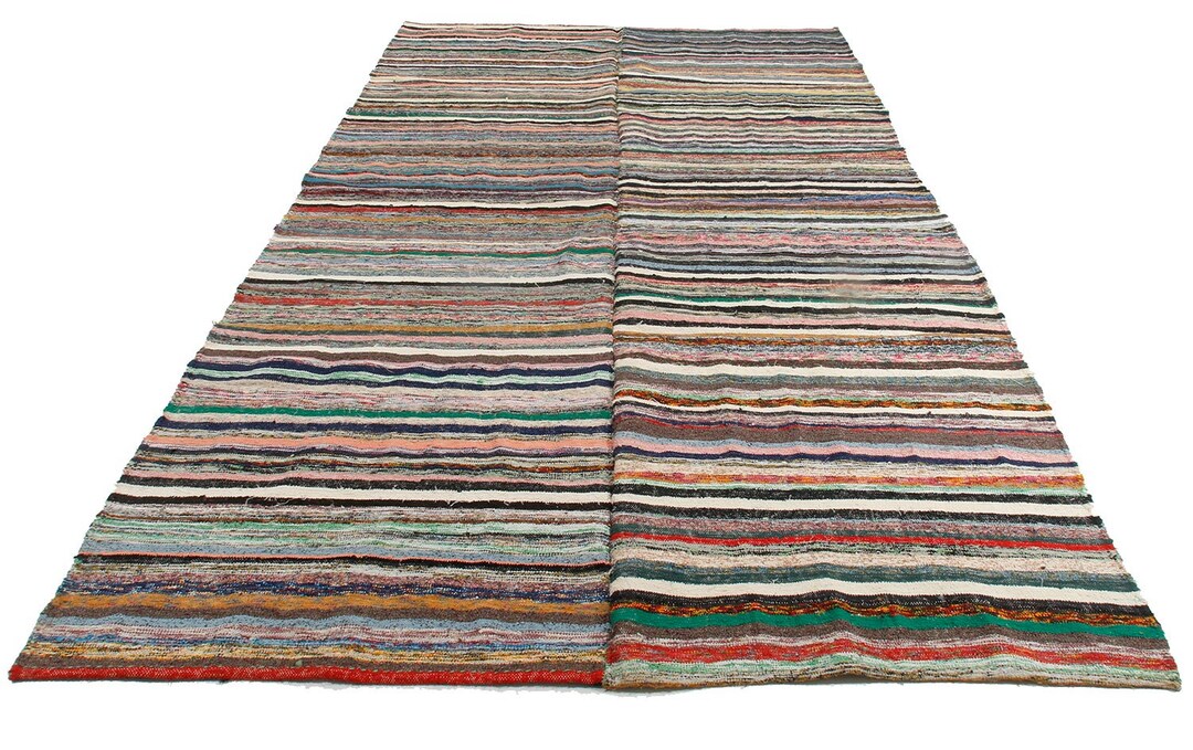 7x13 Kilim Rug, Oversize Turkish Rug, Rag Rug Runner, Cotton Wool Old ...