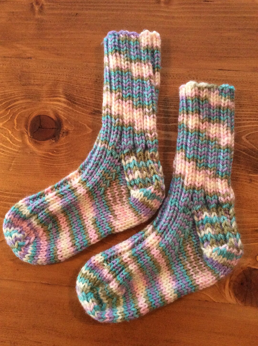 Children's Hand Knit Socks - Etsy