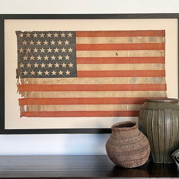 Antique Us Parade Flag - Etsy