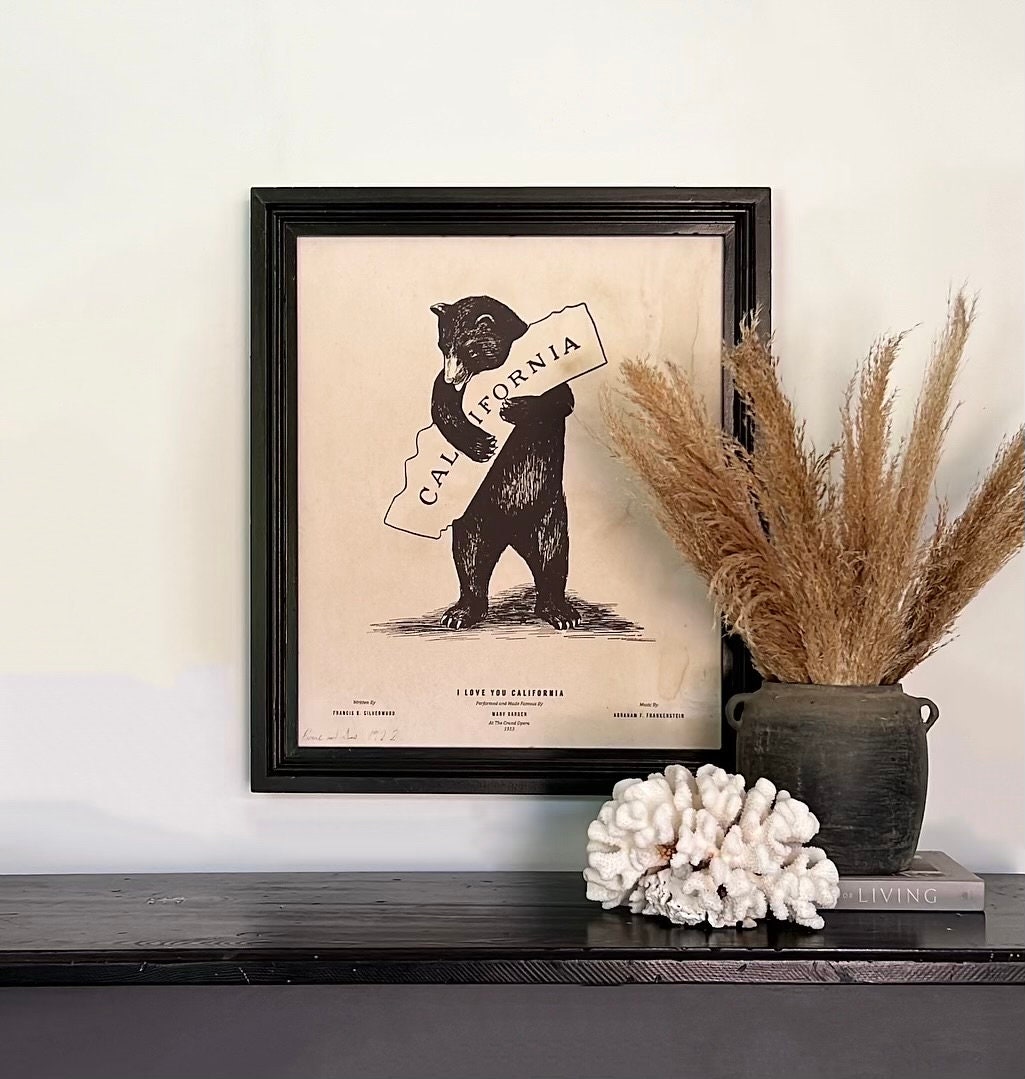 I Love You California Poster