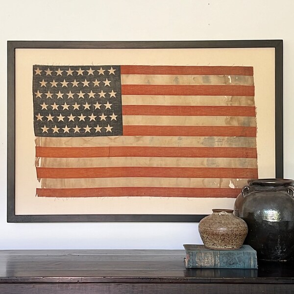 Framed American Flag - Etsy