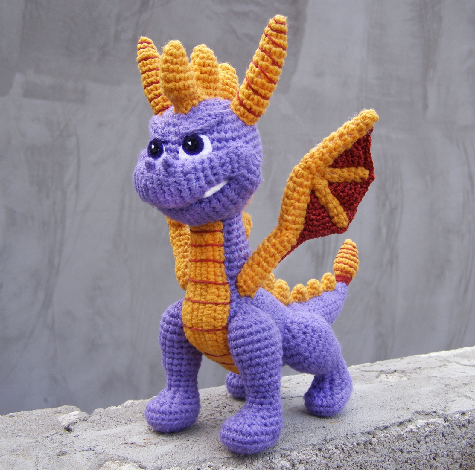 Amigurumi Crochet Spyro Pattern the Dragon Interior Toy EN/RU - Etsy