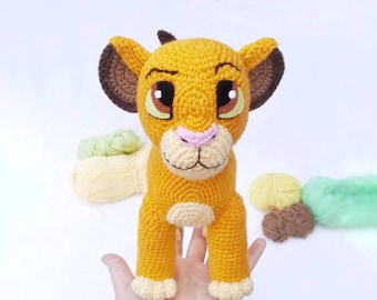 SIMBA the Lion King Amigurumi Lion Disney Crochet Toy Disney Handmade ...