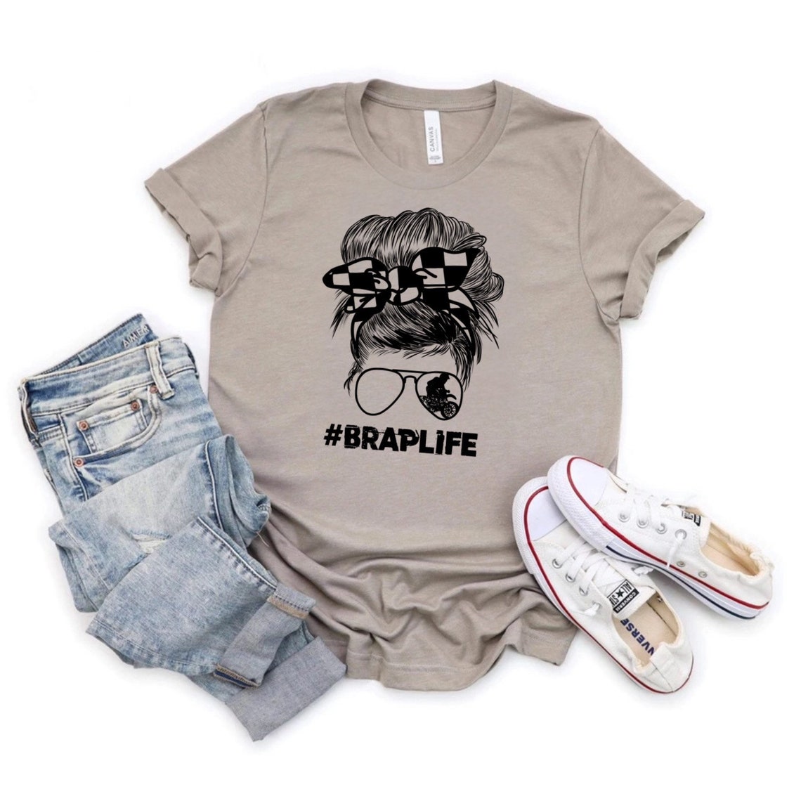 Brap Life Motocross Dirtbike Girl Digital Art Download PNG - Etsy