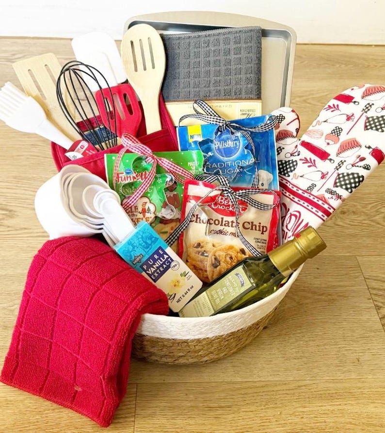 Kitchen Baking Gift Basket, Housewarming, Gift Basket, Cookie Mix Kit ...
