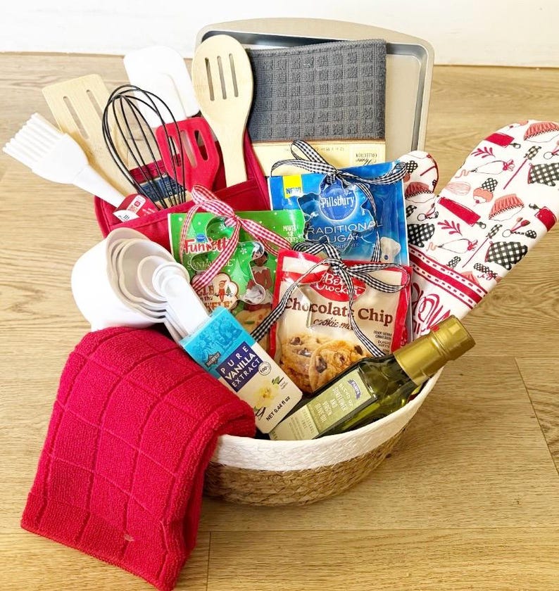 Kitchen Baking Gift Basket, Housewarming, Gift Basket, Cookie Mix Kit ...