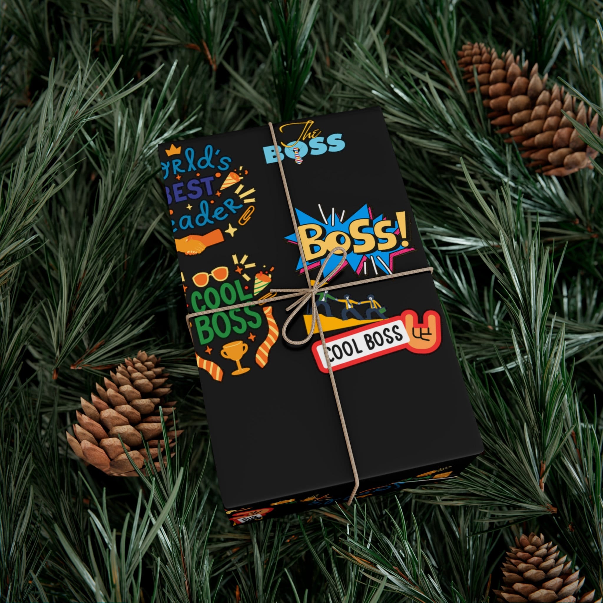 Boss Theme Gift Wrap Papers, Boss Gift Wrap for His or Her Special Day ...