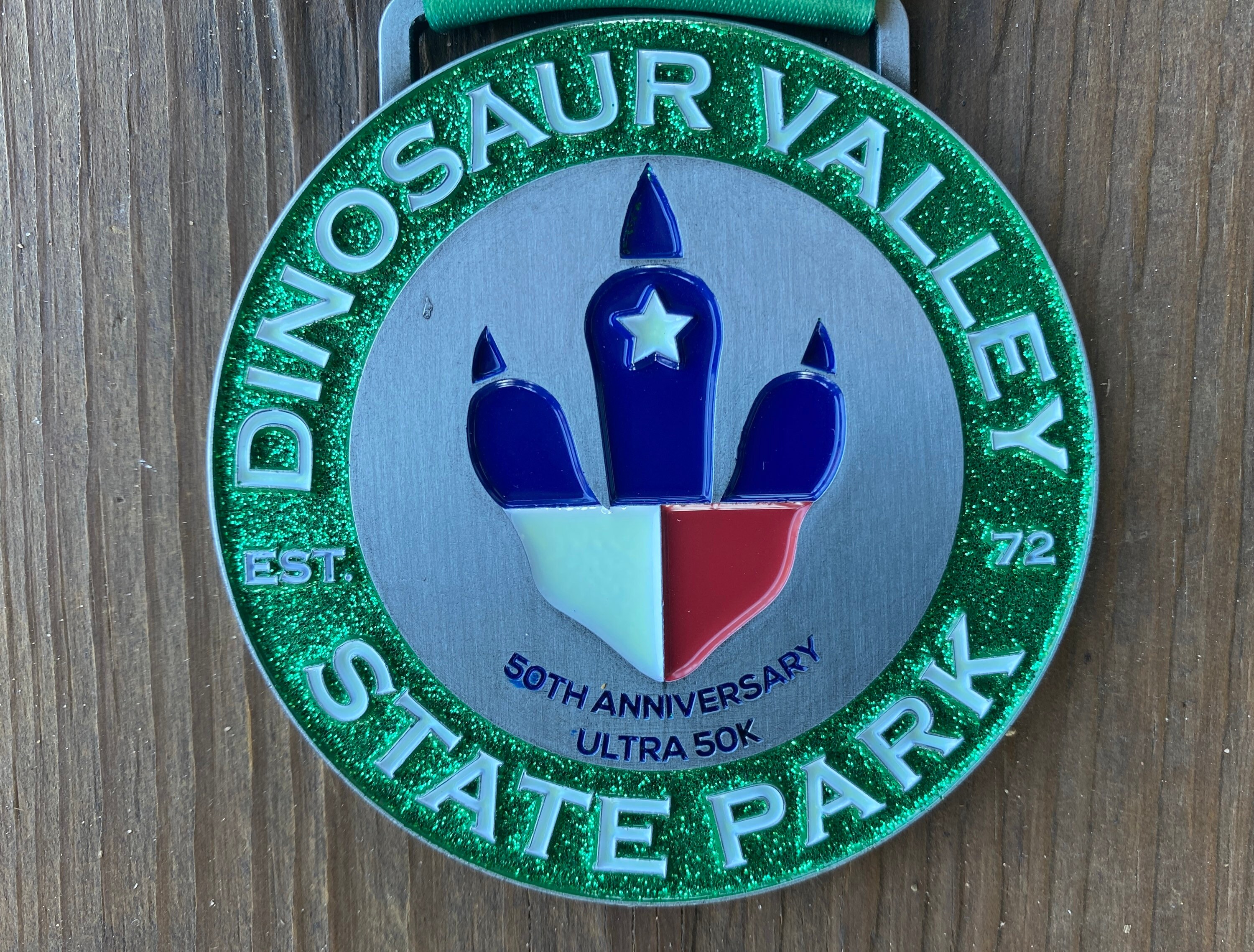 50k Ultra Virtual Run Medal 50th Anniversary Limited Edition Dinosaur ...