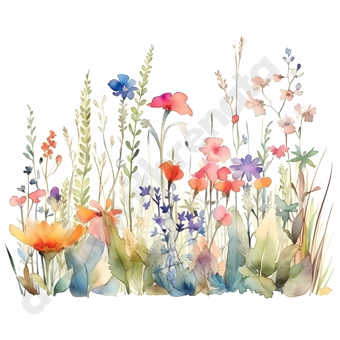 15+ Watercolor Floral Border High Quality Clipart - Wedding, Flower ...