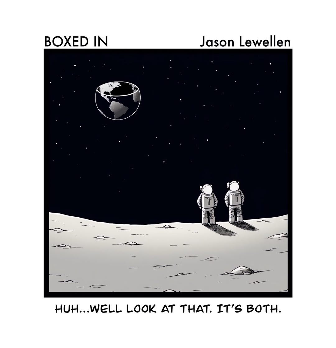 Funny Flat Earth Joke - "boxed In" by Jason Lewellen - Digital Download ...