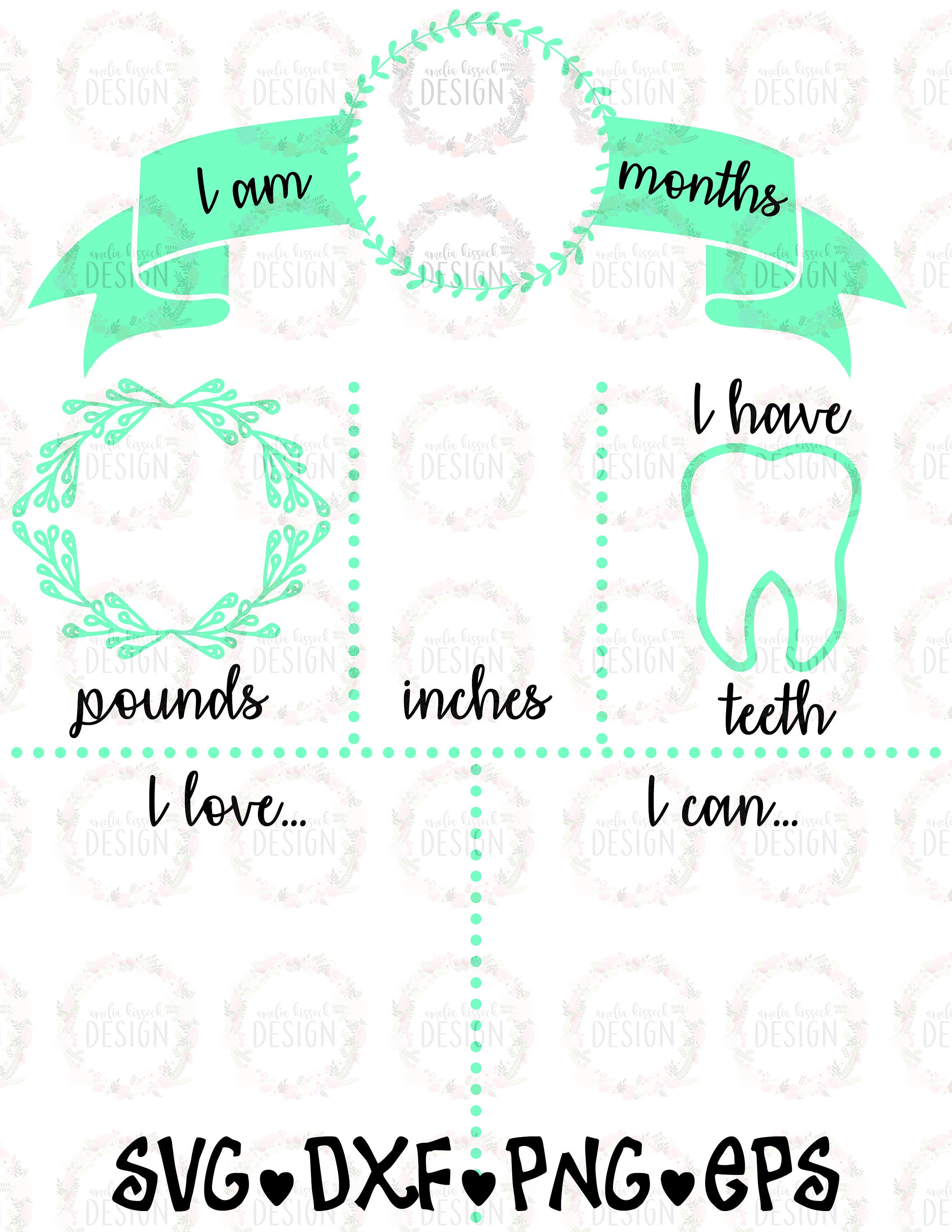 Milestone Sign SVG Monthly Milestone Chart Svg Month to | Etsy