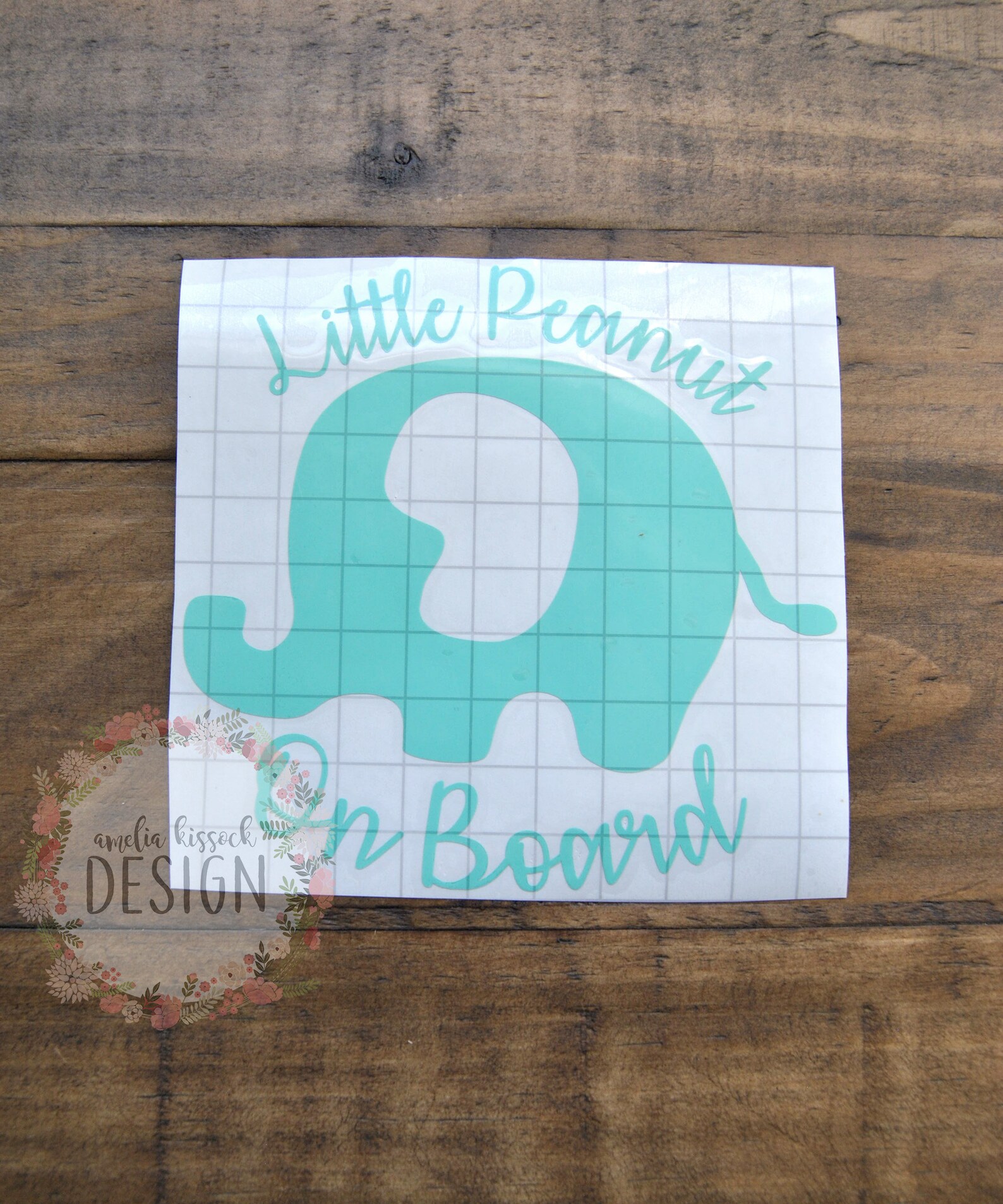 Elephant SVG Little Peanut on Board Svg Digital Cut File - Etsy