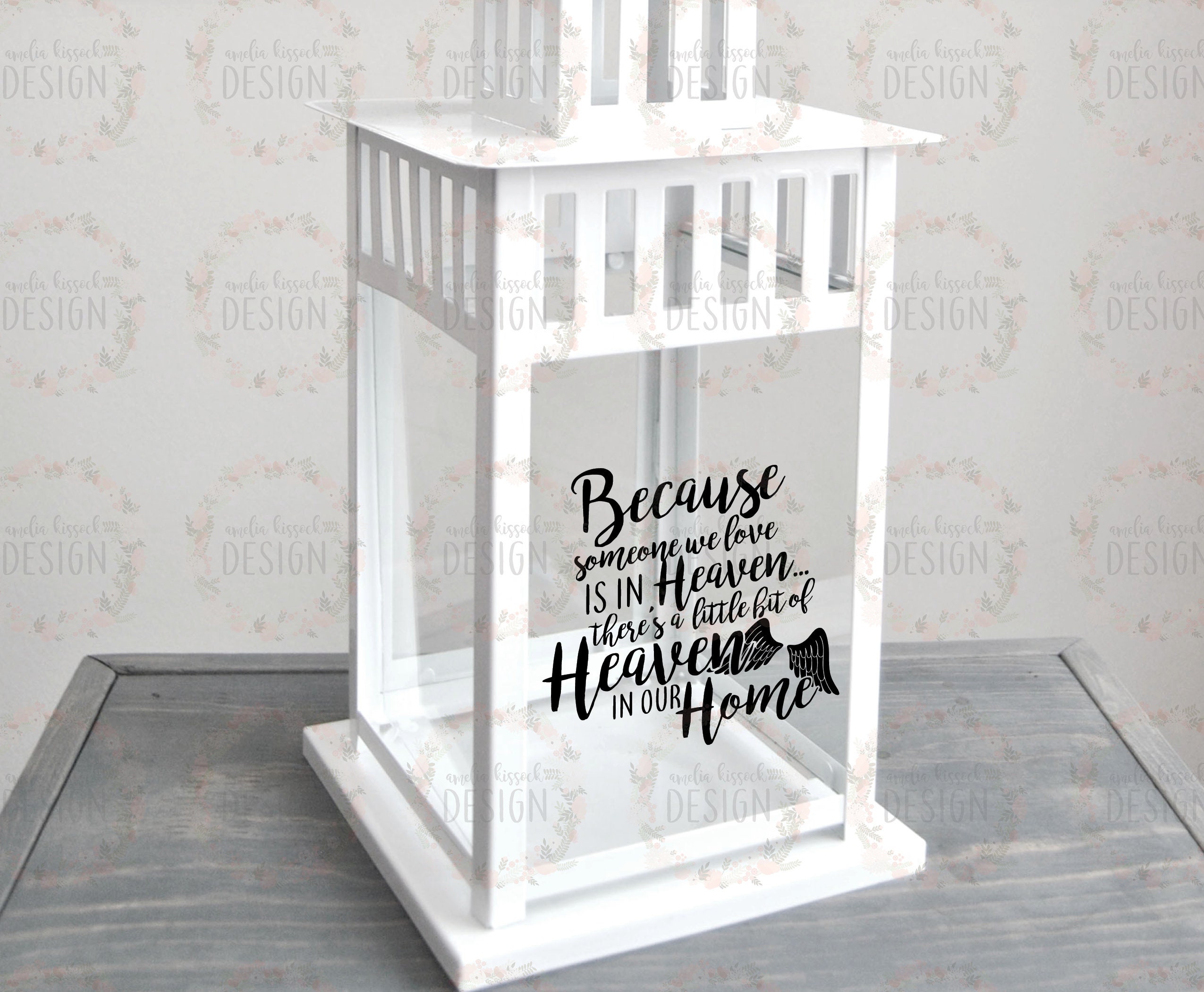 Memorial Poem SVG Because Someone We Love is in Heaven Svg | Etsy Canada