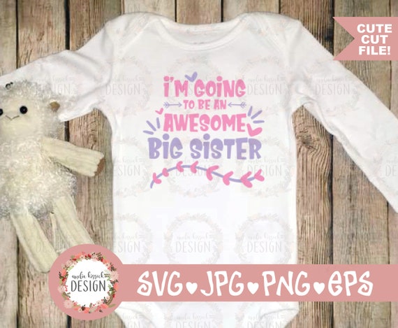 Hermana SVG / Voy a ser una increíble hermana mayor svg / | Etsy