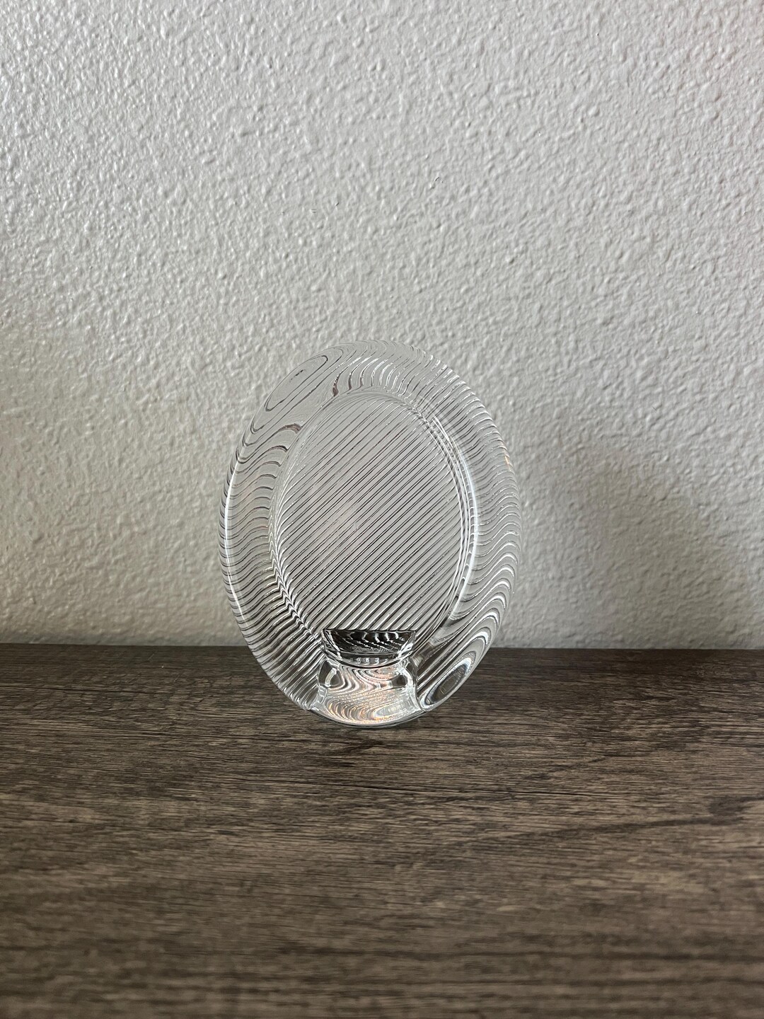 Vintage Mikasa Crystal Glass Oval Frame: Wedding Decor - Etsy