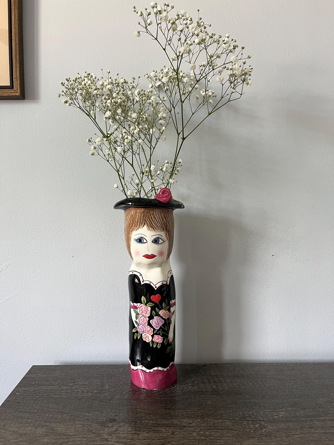 Vintage Susan Paley by Ganz ‘elizabeth’ Vase | Folk Art | Vintage ...