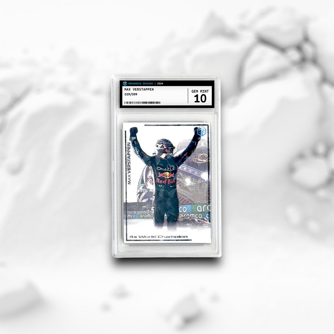 Max Verstappen - 4x World Champion - Holographic Custom Collectible ...