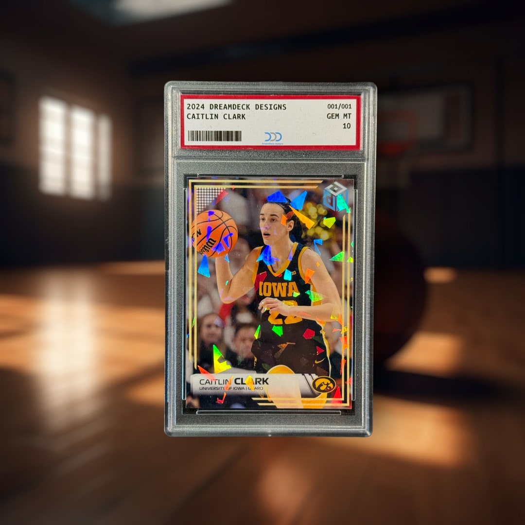 Caitlin Clark Holographic Custom Collectible Sports Card University of ...