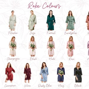 Forest Green Bridesmaid Robes Bride Gift Bride Robe Bridesmaid Gift ...