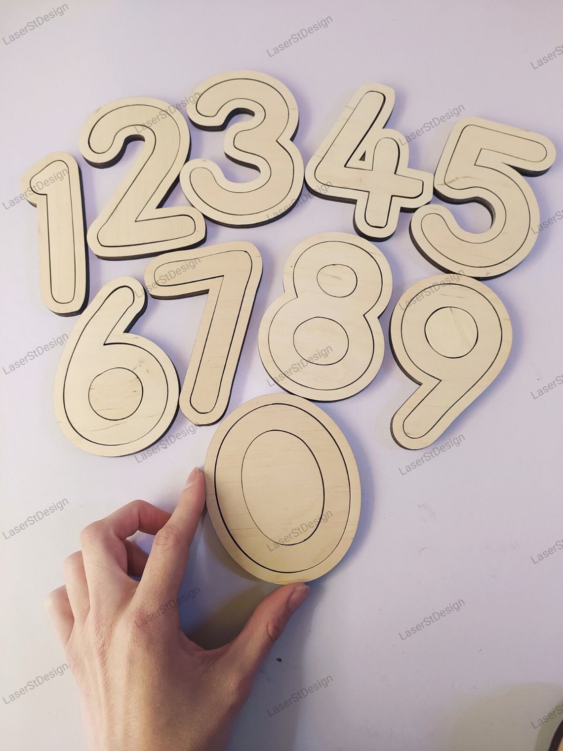 File for Laser Cut SVG Numbers Puzzle for Kids DXF Laser Cut - Etsy