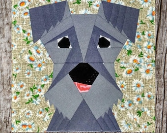 Schnauzer Quilt | Etsy