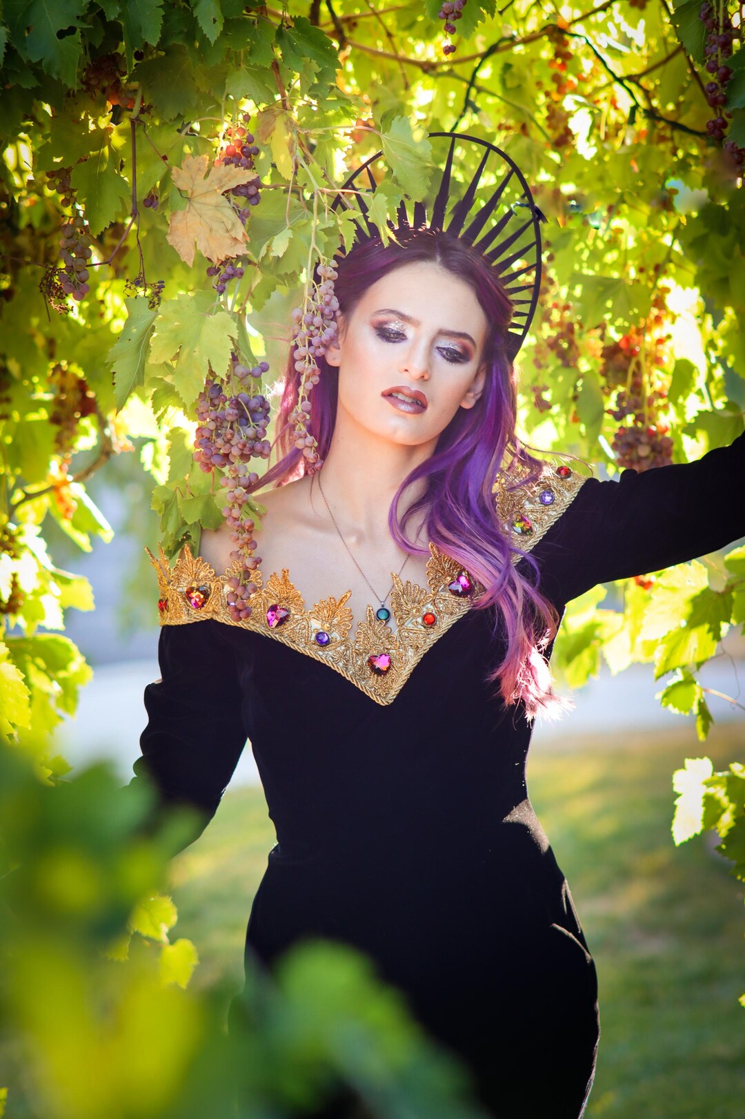 Jeweled Off-shoulder Velvet Renaissance Dress, Silk Velvet, Size 2/4 - Etsy