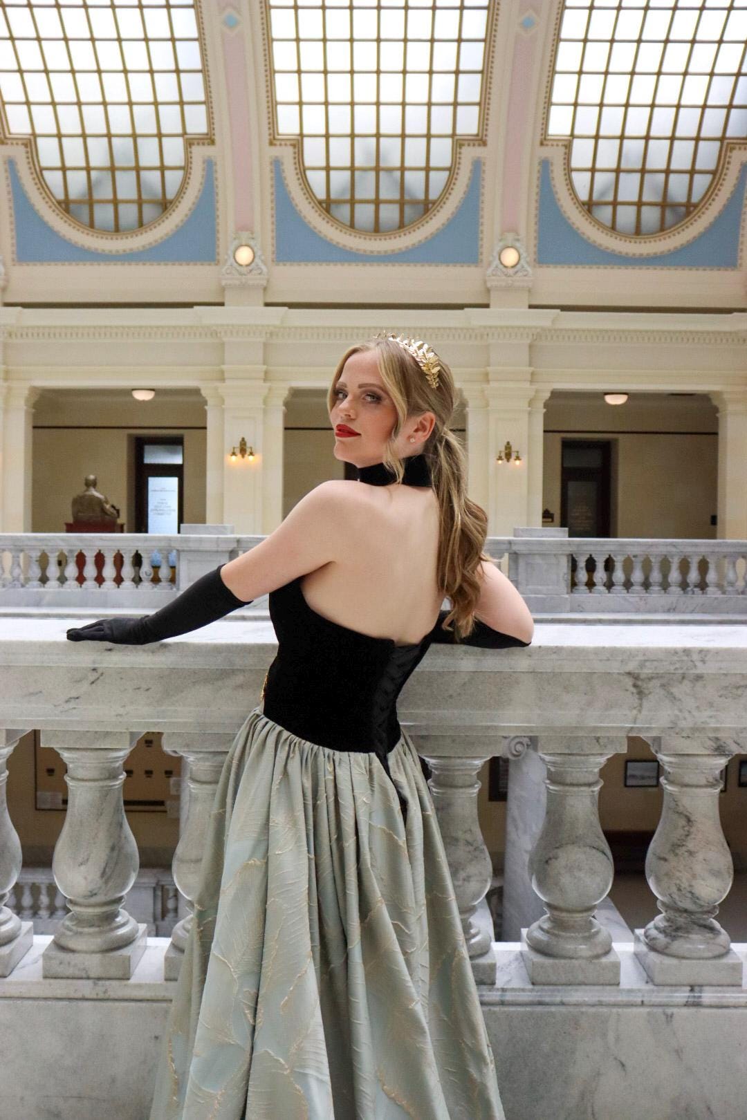 75% OFF, Regal Gothic Pandora Gown With Velvet Sweetheart Bodice and ...