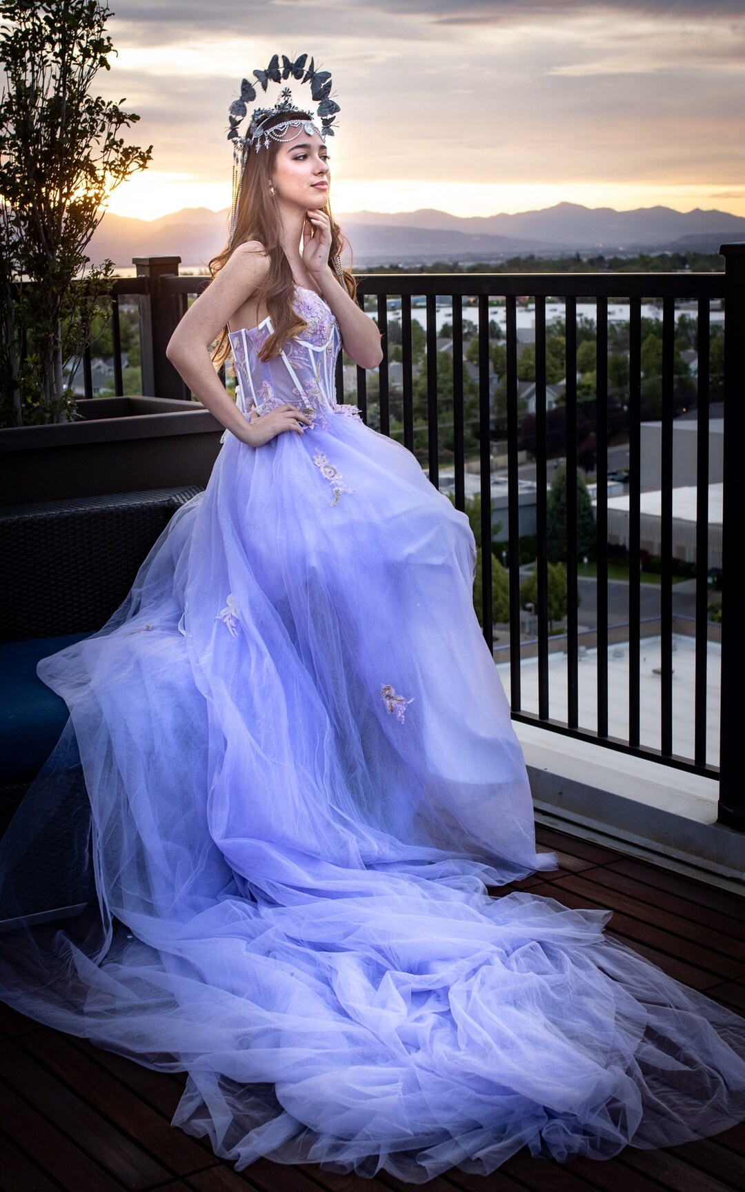 Corset Wedding Dress Floral Wedding Dress For Women Trendy Pageant Dress Romantic Dress Long