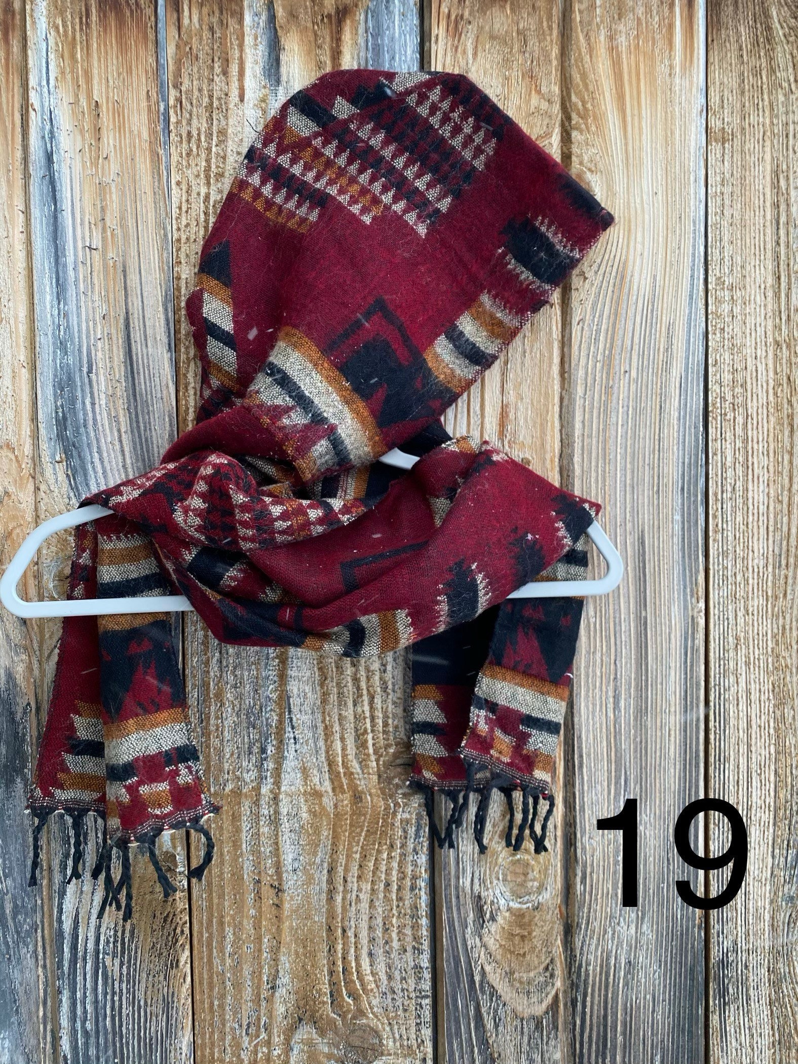 Aztec Hooded Scarves | Etsy