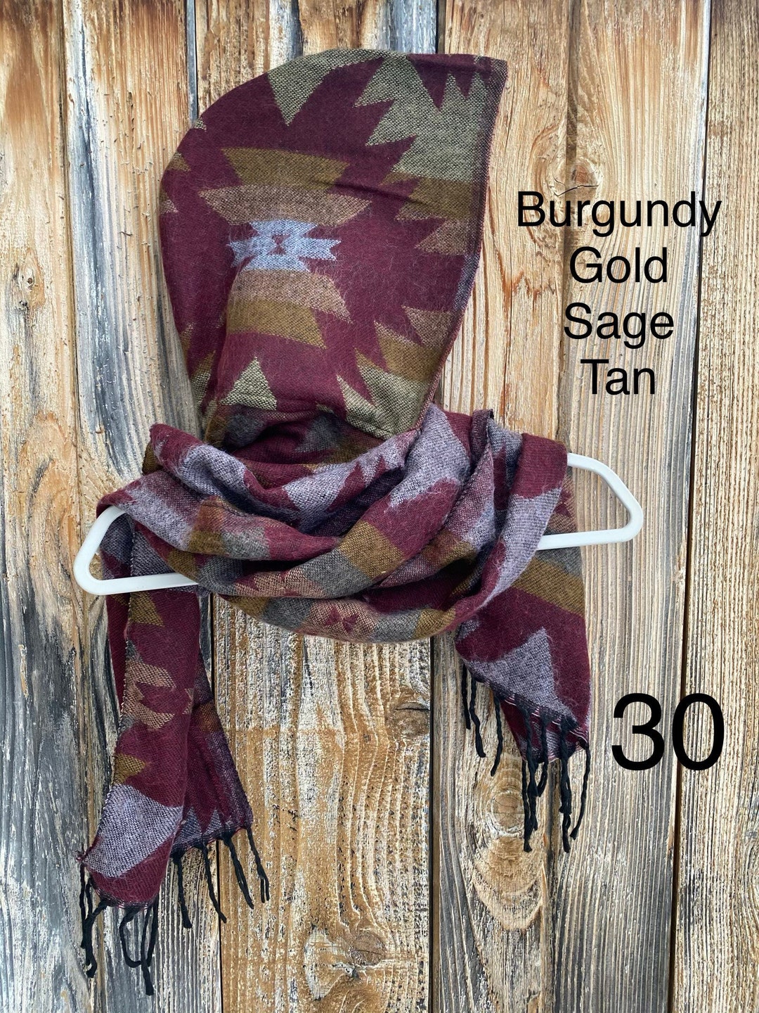 Aztec Hooded Scarves - Etsy