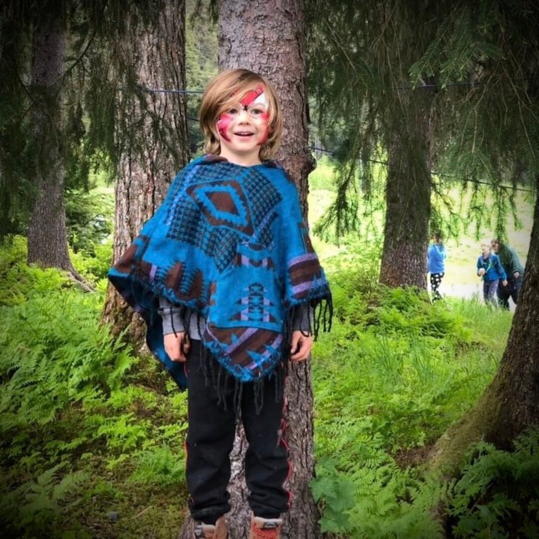 Cozy Little Kid Ponchos 4T -6 - Etsy