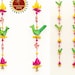 Eco Friendly Palm Leaves Strings With Parrots, Lotus , Bells for Events ...