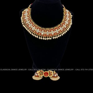 Kemp Temple Choker Poothali Indian Jewelry | Bharatanatyam Kuchipudi ...