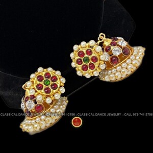 Kemp Temple Choker Poothali Indian Jewelry | Bharatanatyam Kuchipudi ...