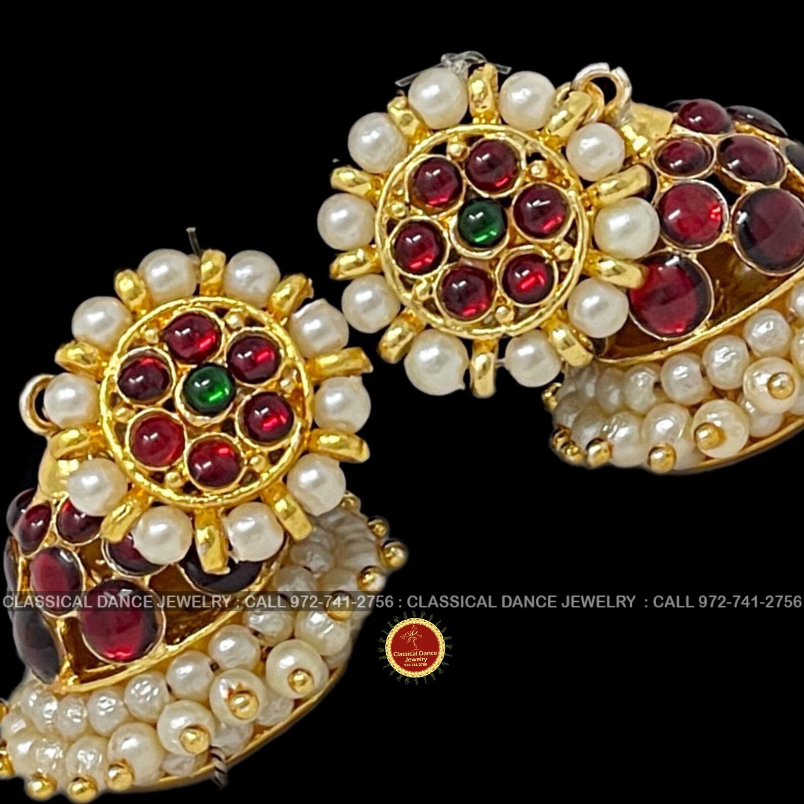 Kemp Temple Choker Poothali Indian Jewelry | Bharatanatyam Kuchipudi ...