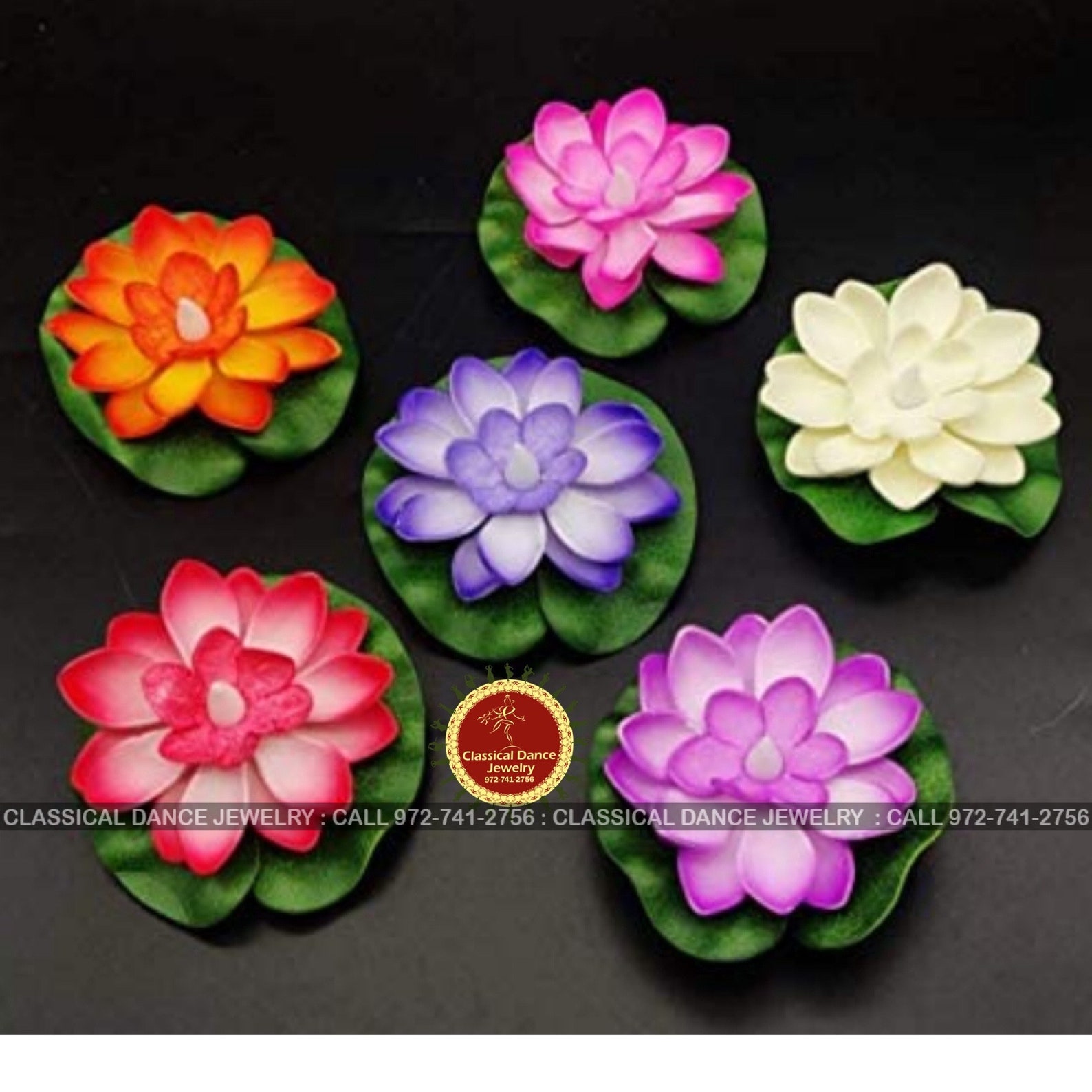 Diwali Water Sensor Floating Multicolor LED Lotus Candle Diya | Etsy