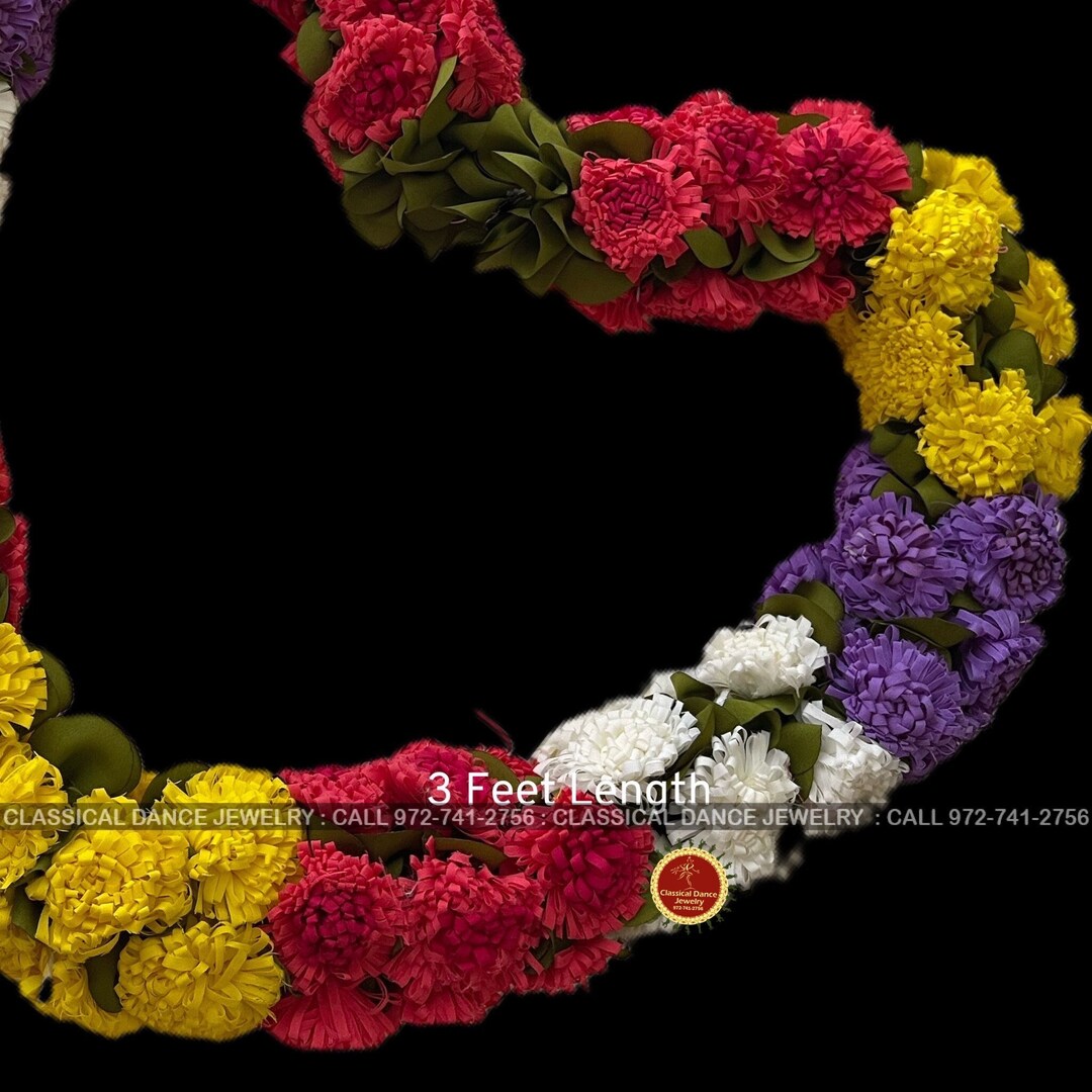 Chamanthi Chrysanthemum 4 Color Garland | Home Puja Decor | Weddings ...