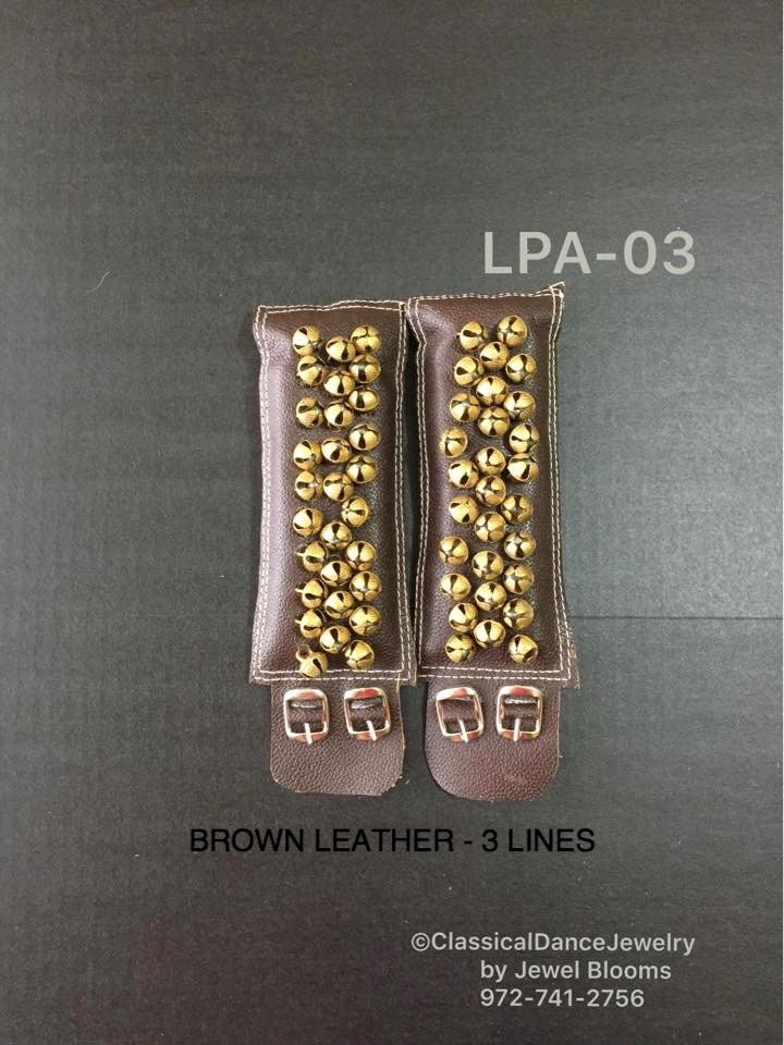 Brown Leather Salangai/ghungroo/anklets/bells/payal | Etsy