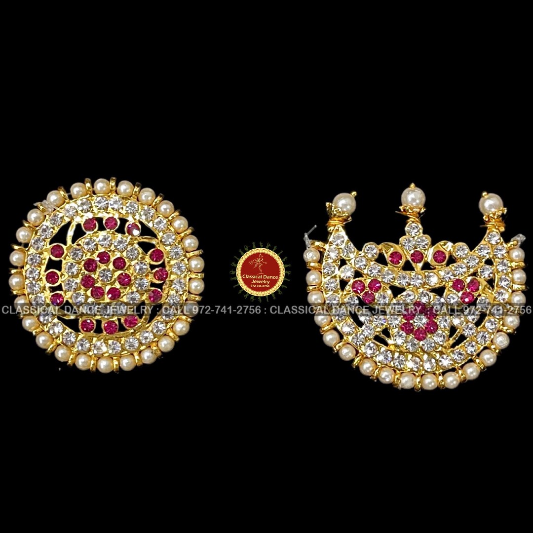 WHITE STONE PINK Surya Chandra Indian Jewelry | Sun Moon ...