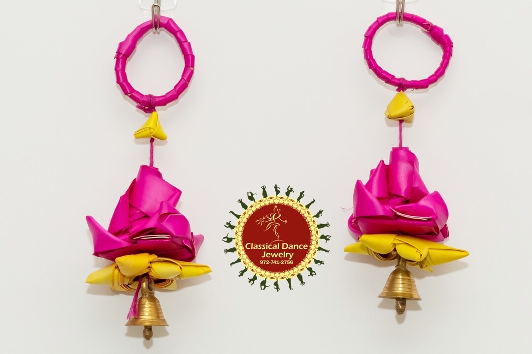 Eco Friendly PINK BELL LOTUS Palm Hangings | Events or Festivals ...