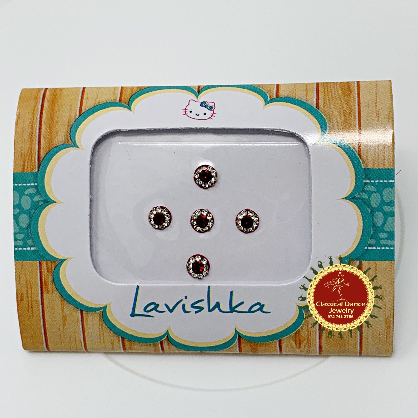 Round Fancy Indian Bindi Sticker Kumkum 2 Different Pack - Etsy